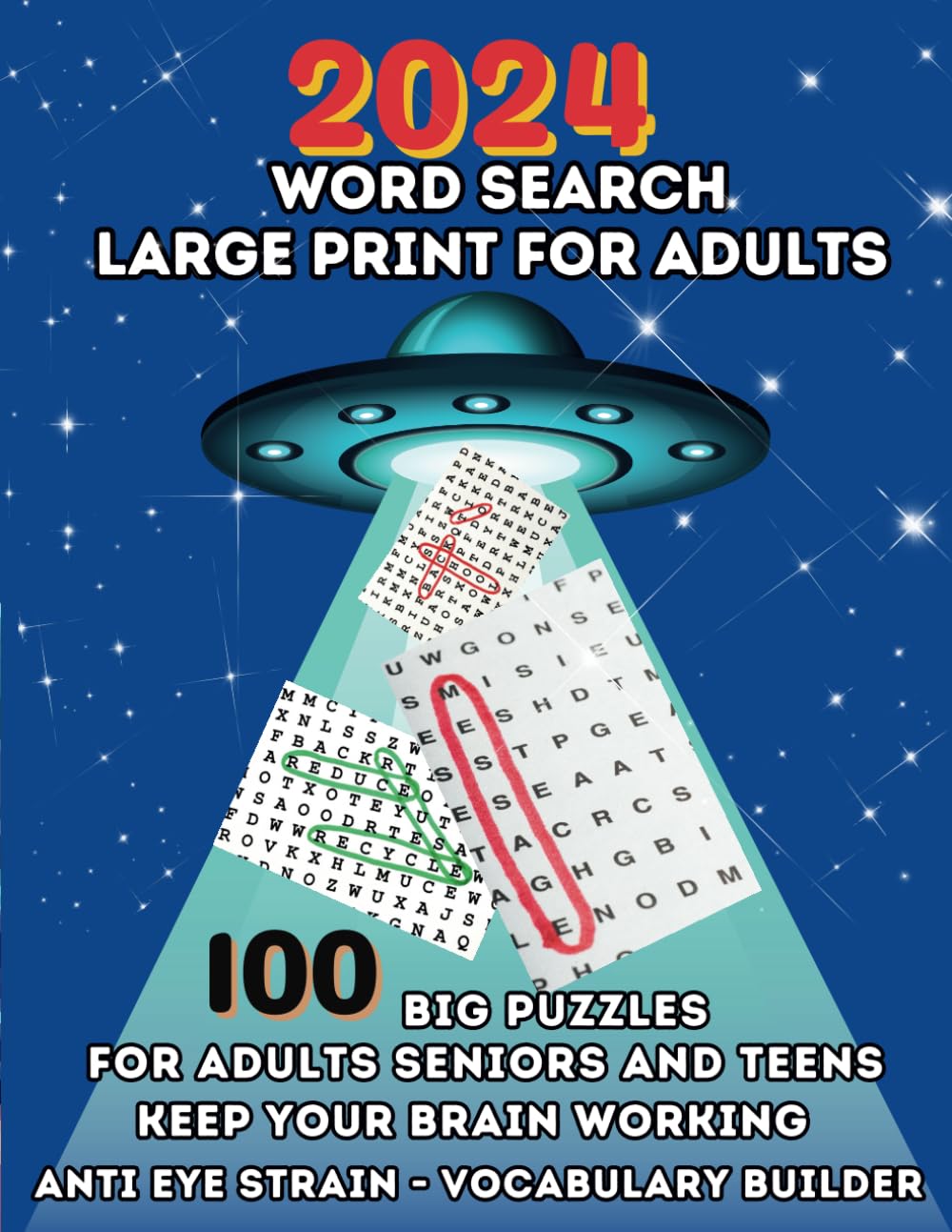 Amazon.com: Large Print Words Word Search For Adults: Big Puzzles For ...
