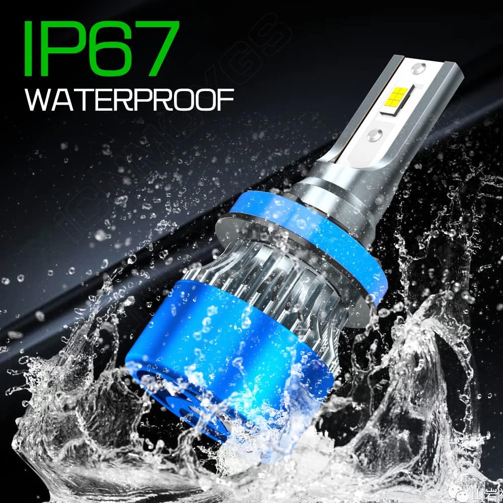 XICNMOYGS Bombillas LED H11B para faros delanteros, 6000 K, 6000 lm, 1 par, listas para Canbus ...