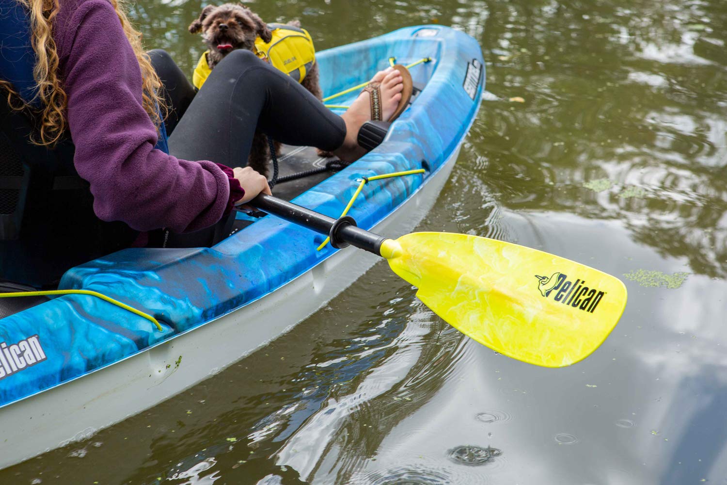 Pelican Poseidon Paddle 89 in - Aluminum Shaft with Reinforced ...