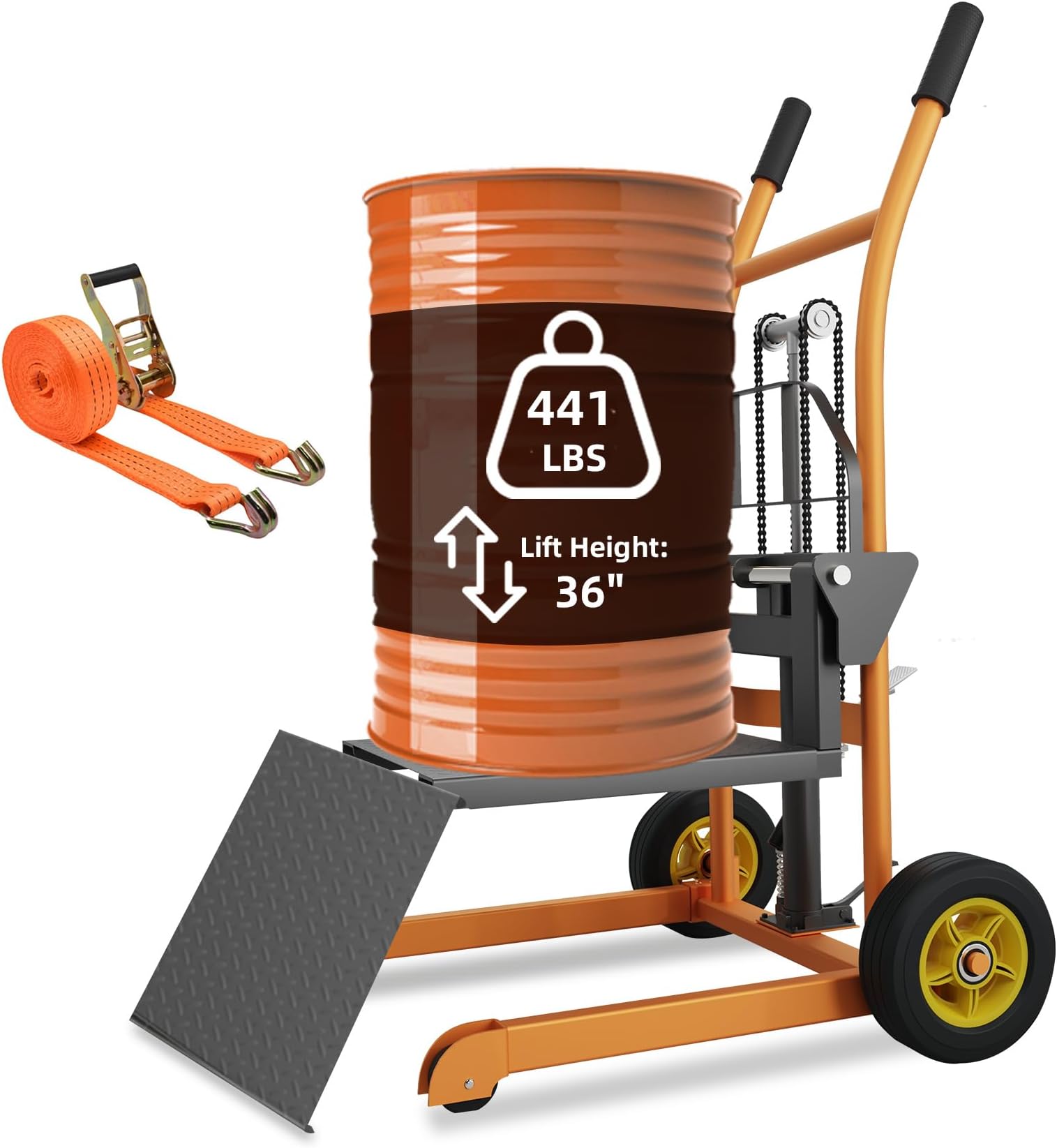 Amazon.com: SuperHandy Material Lift Winch Stacker, Fork Lift, 330 Lbs ...