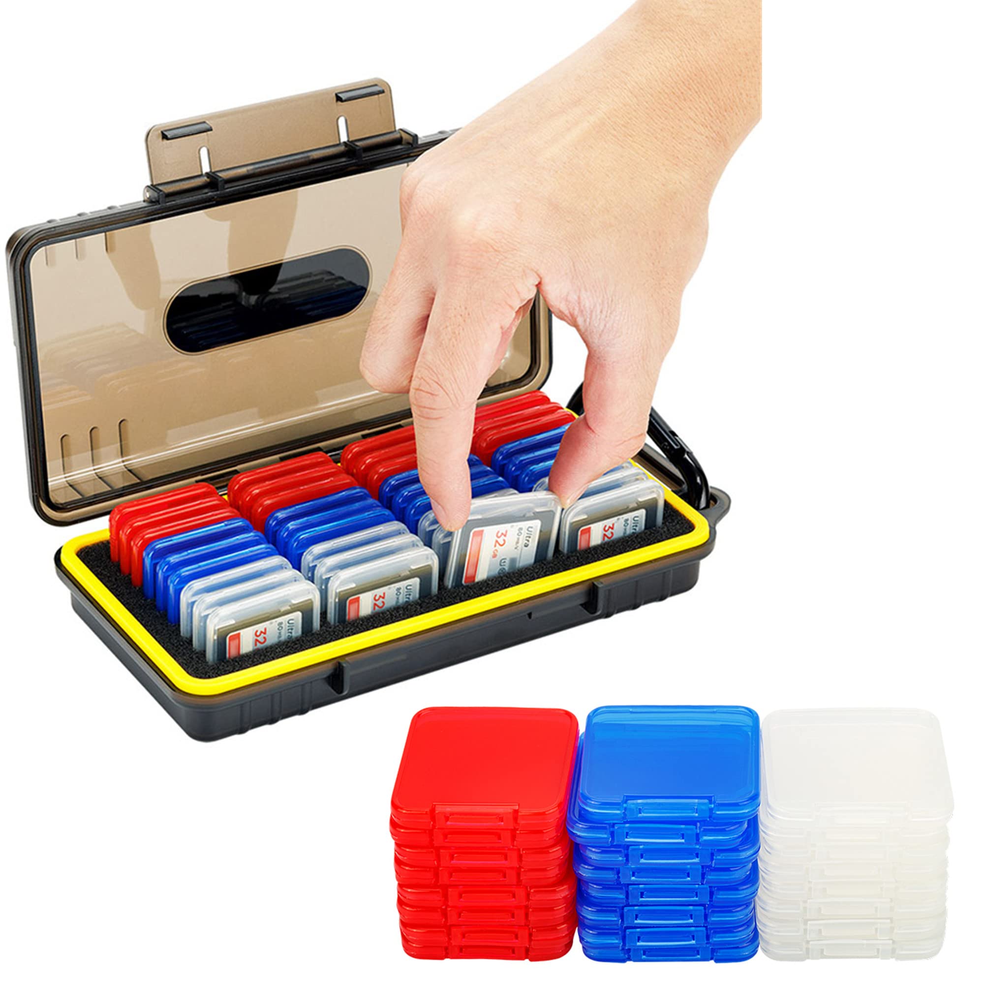Amazon.com: Big SD Card Case + Plastic Card Case：Memory Card Case ...