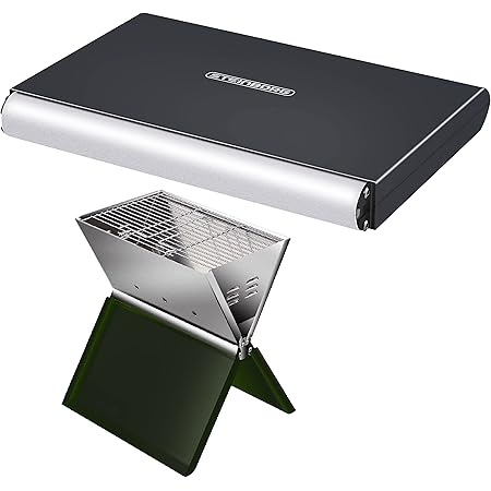 GOODS+GADGETS Klappgrill - Faltbarer Notebook BBQ Grill Klappbarer ...