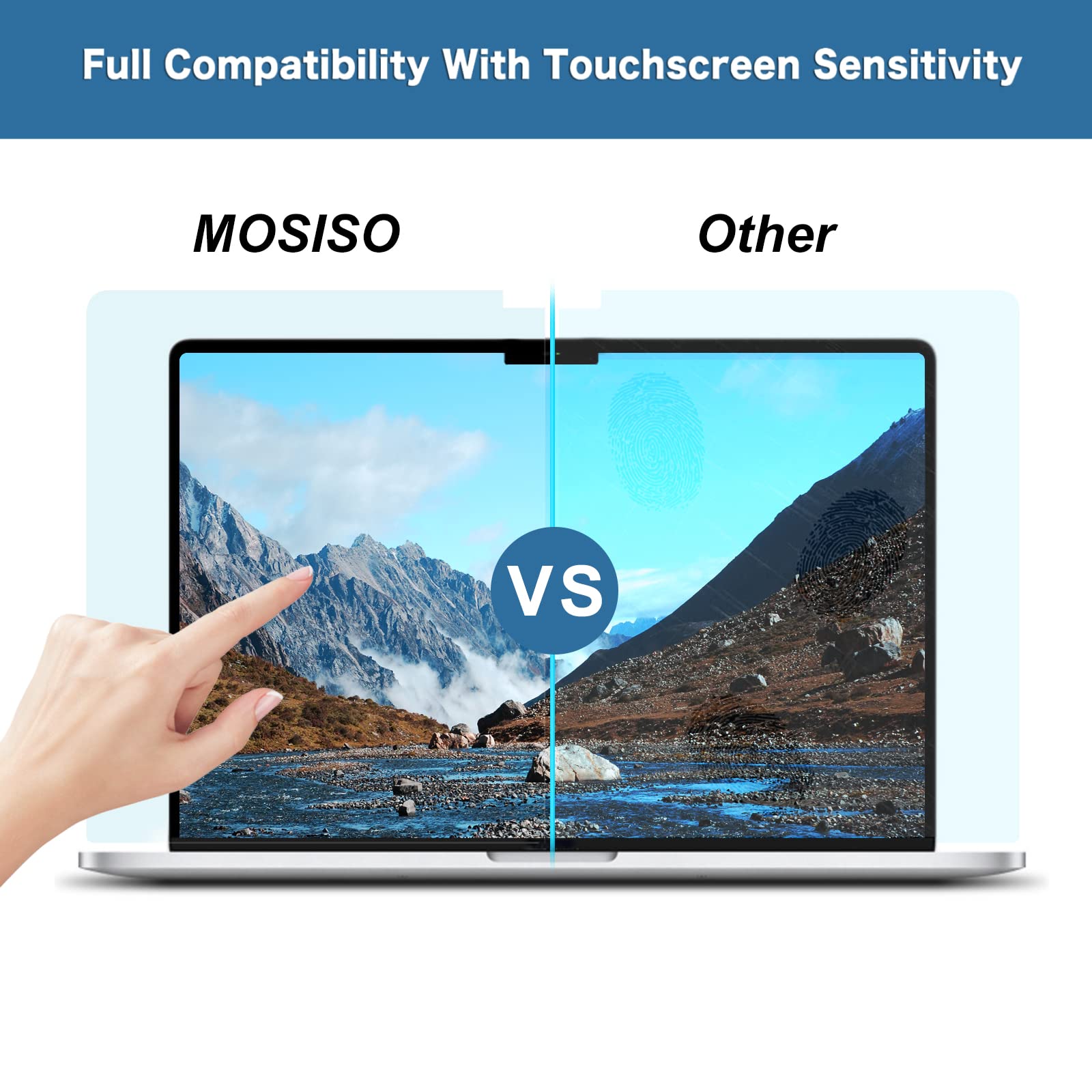 Snapklik.com : MOSISO 3 Pack Blue Light Blocking Screen Protector ...