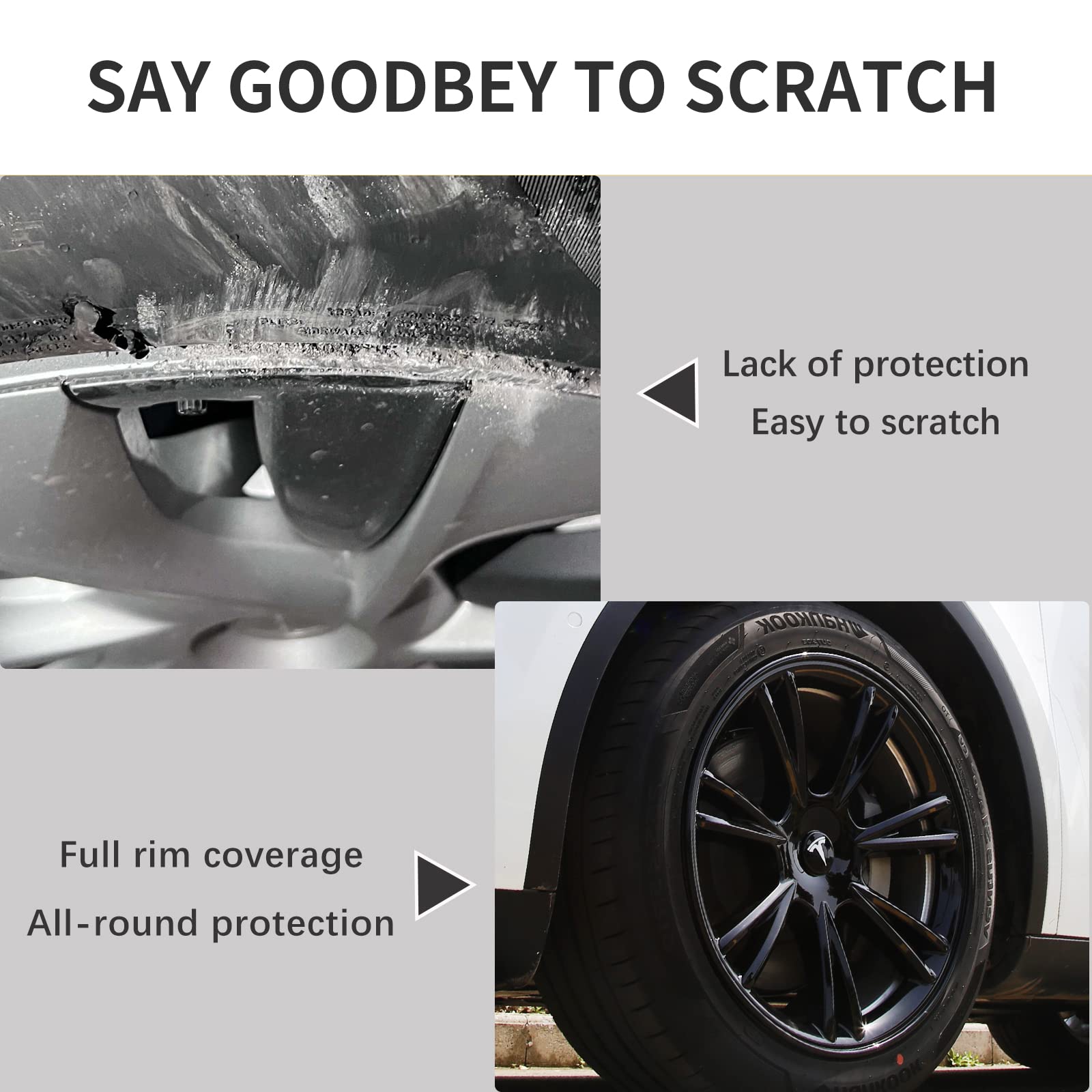 Snapklik.com : Powlamks 19-Inch Gemini Wheel Covers Hubcap For Tesla ...