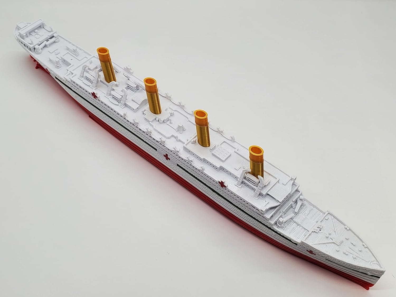 THEROLLER3D HMHS BRITANNIC Modelo de barco con 3 piezas SeaMines, 1 pie ...