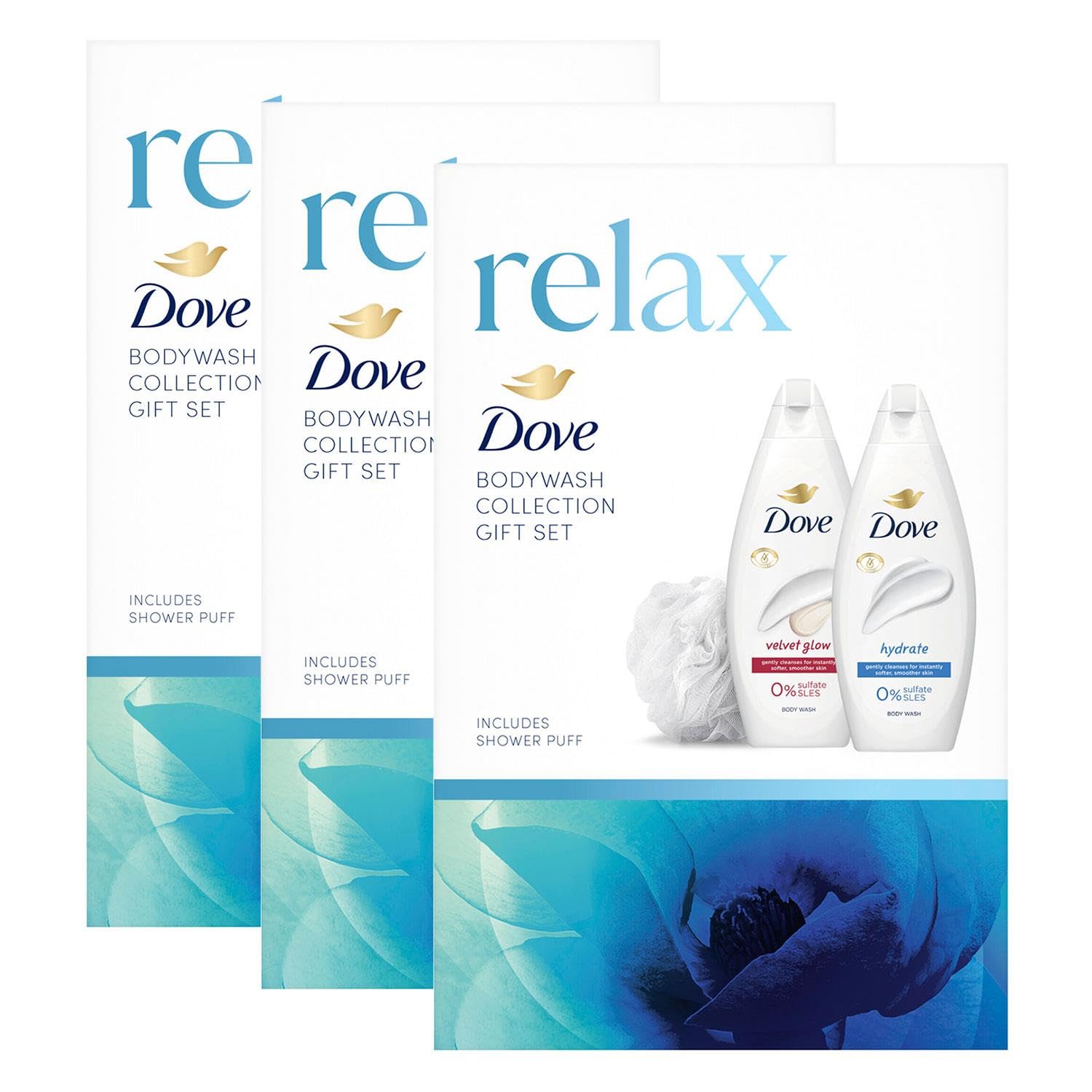 Dove Relax Body Wash Collection with Sulphate and SLES Free Hydrate ...