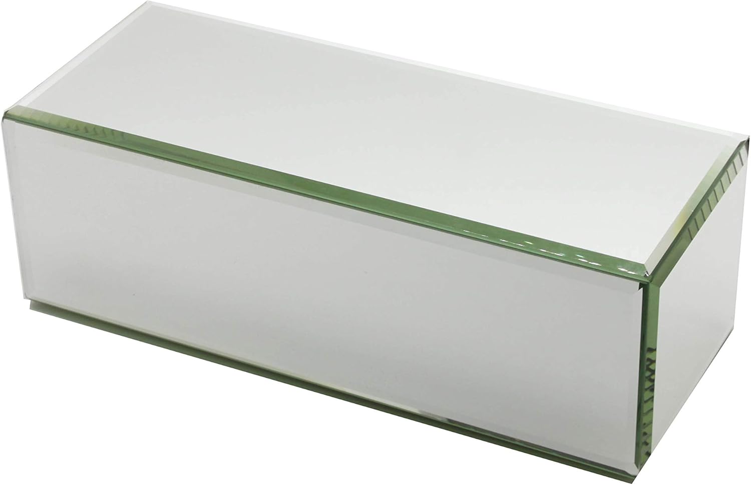 Amazon.com: FixtureDisplays® 10.25x4.25x3.5" Rectangular Glass Mirror ...