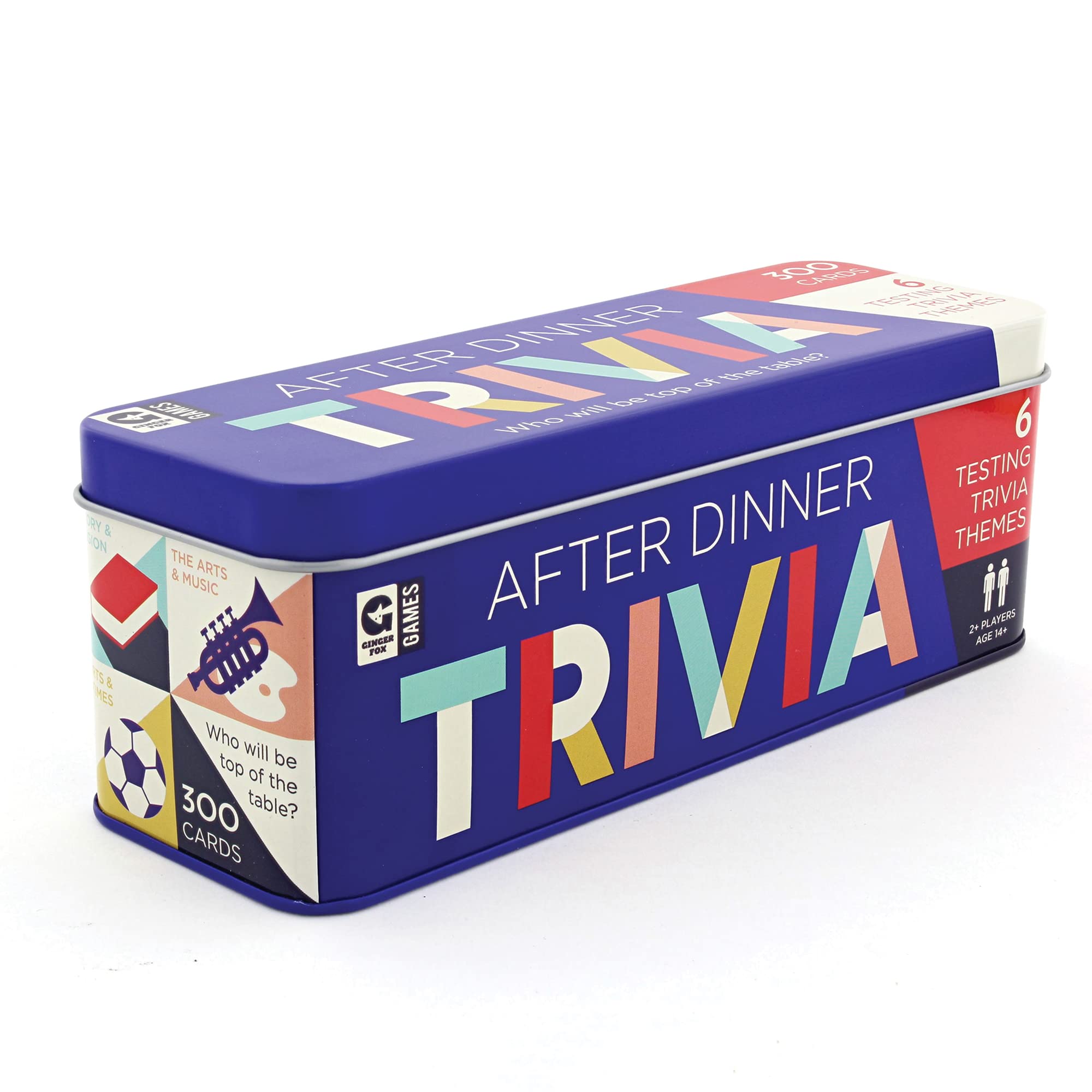 Amazon.com: Ginger Fox - After Dinner Trivia Game, Classic Trivia Card ...