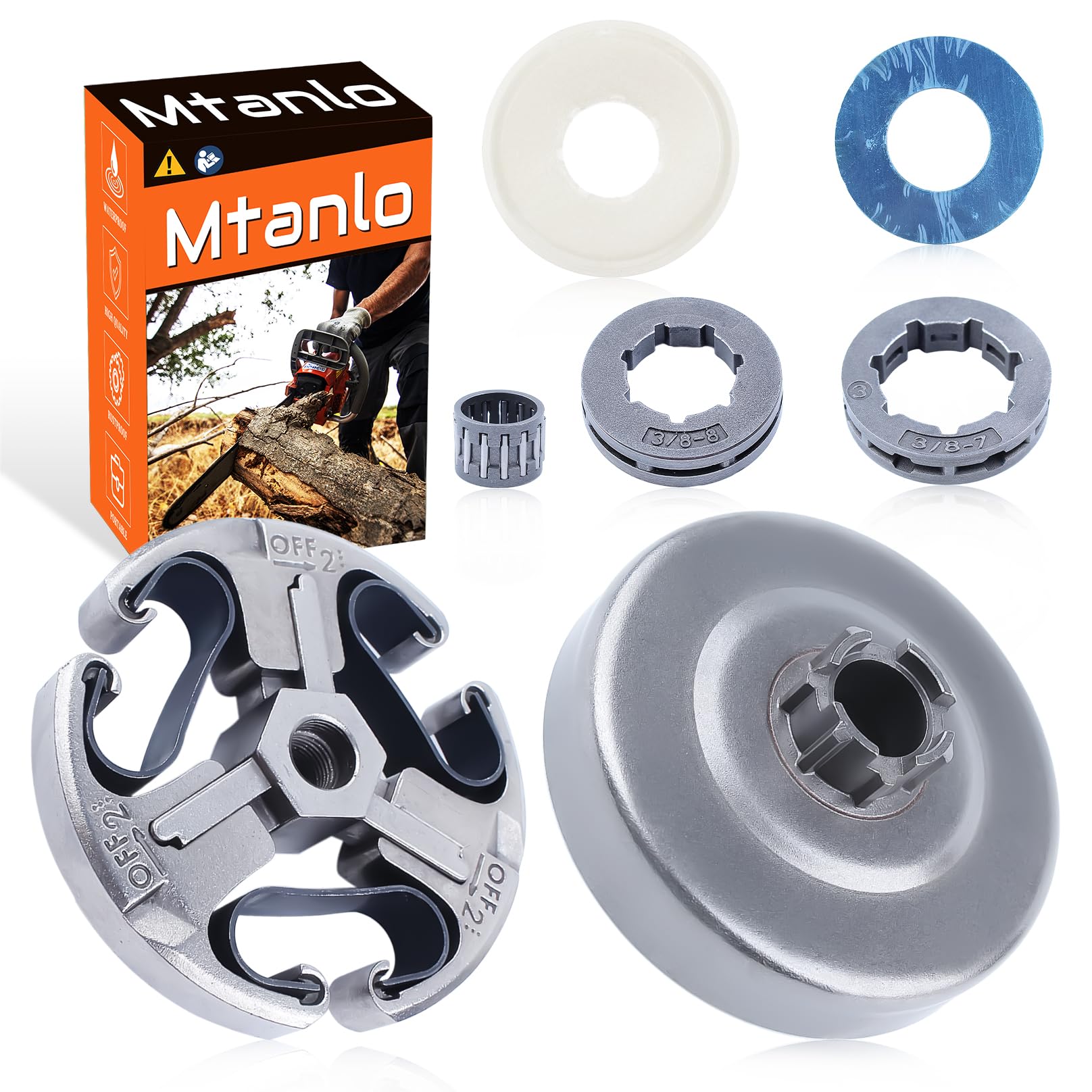 Amazon.com: Mtanlo 3/8 Clutch Drum Bearing Rim For Husqvarna 61 66 162 ...