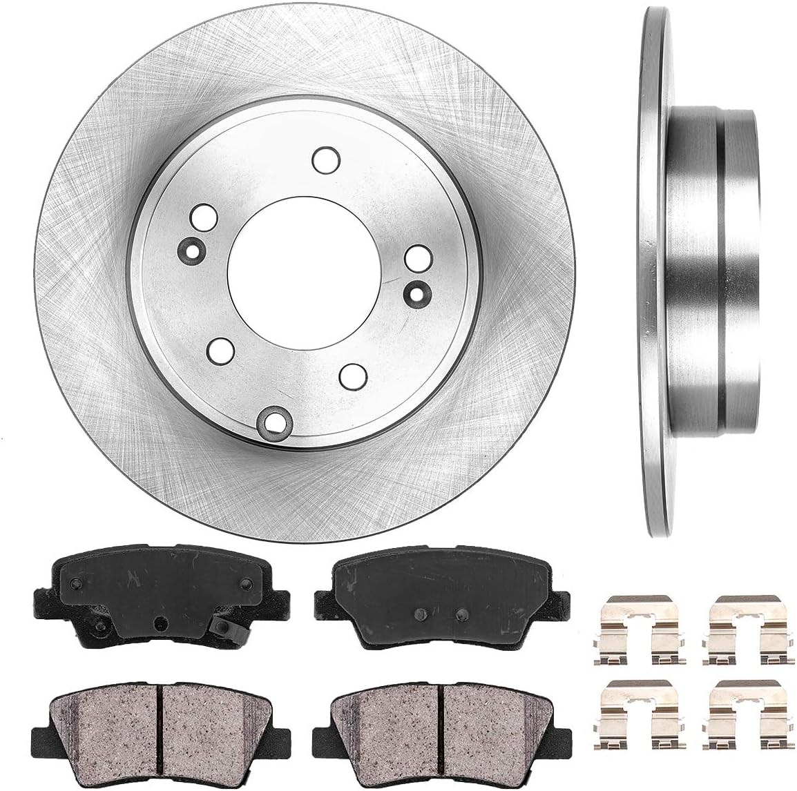 Amazon.com: Callahan BRAKE PARTS Rear Brake Kit for 2011-15 Hyundai ...