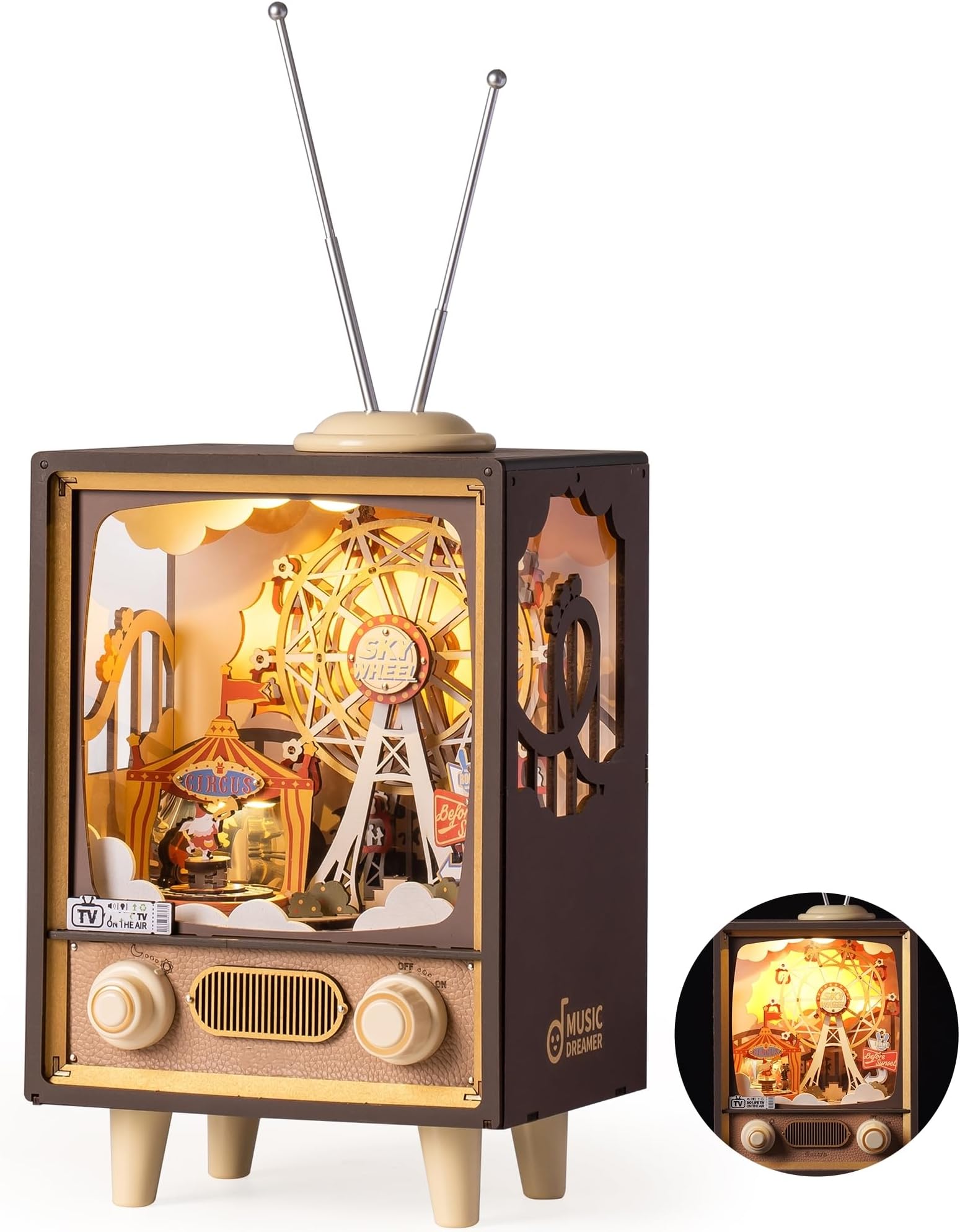 Amazon.com: ASNOMY Personalized Rotating Ferris Wheel Music Box for ...