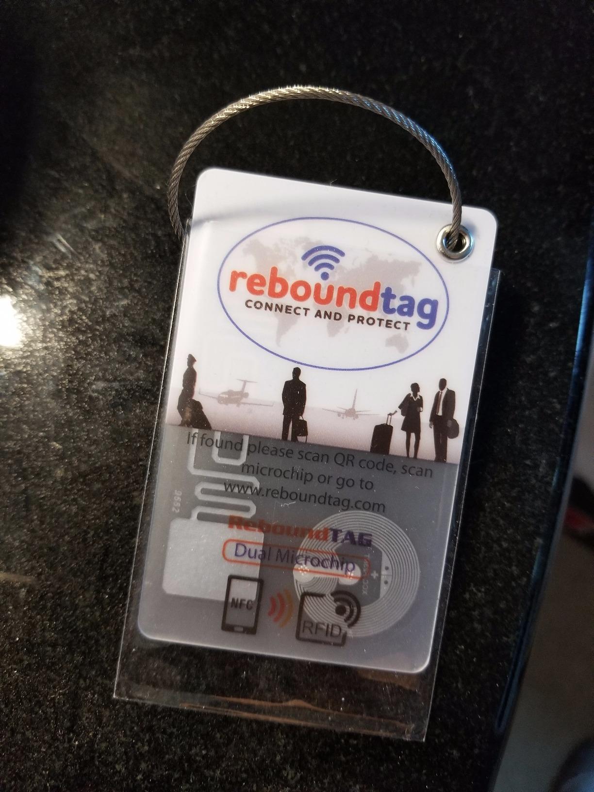 Amazon.com | ReboundTAG Smart Luggage Tag: RFID, NFC, QR Code: Includes ...