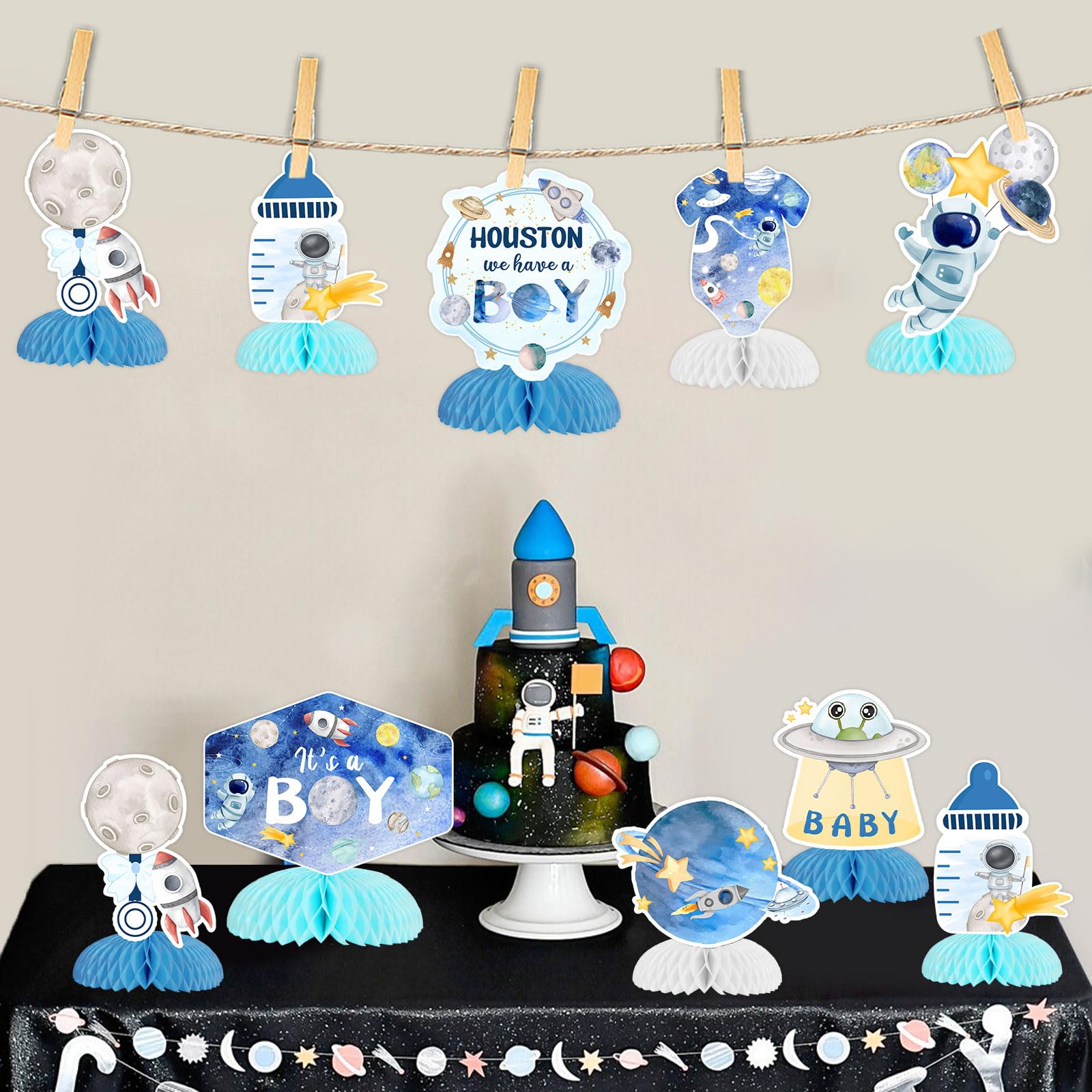 Outer Space Baby Blocks Outer Space Planet Themed Personalized Baby