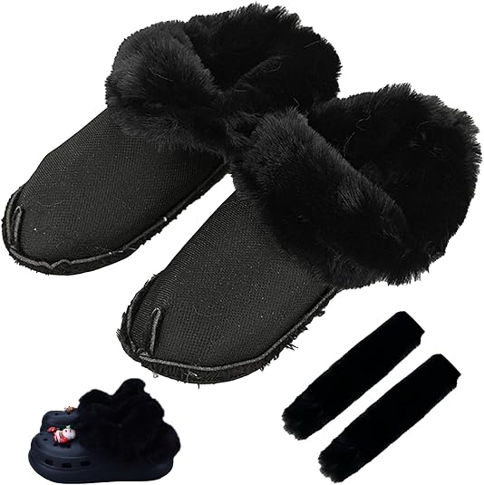 KASESSS Long-Haired Insoles for Crocs Clogs Replacement, Fur Liners for ...