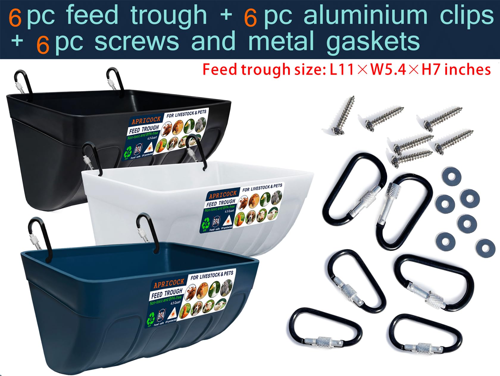 Snapklik.com : Goat Feeder, Hanging Duck Chicken Feeder, Fence Feed ...