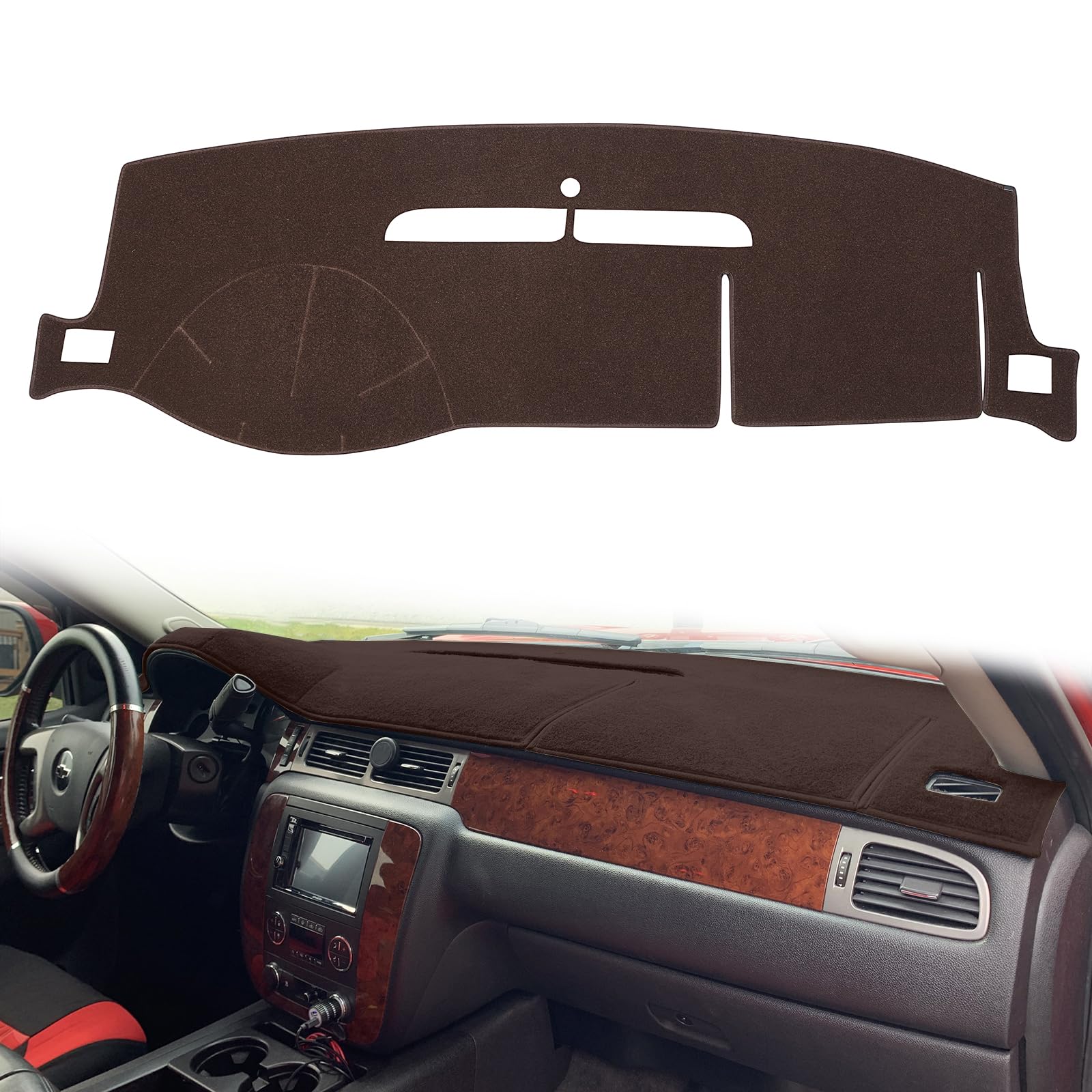 Amazon.com: HanLanKa Dashboard Cover Dash Mat Fit for 2007-2014 Chevy ...