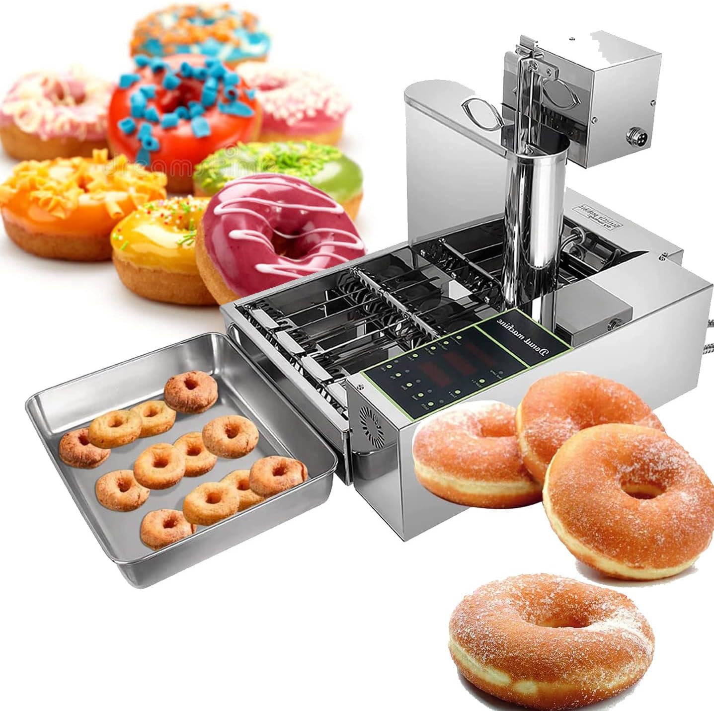 Amazon.com : EAGLEG Automatic Donut Machine, 4 Rows Commercial Digital ...
