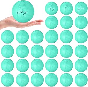 Amazon.com : SMAODSGN 20 Pcs 4 Inch Green Mini Volleyball Balls ...