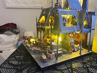 Amazon.com: DIY Miniature House Kit,Magic Cabin House 3D Wooden Puzzles ...