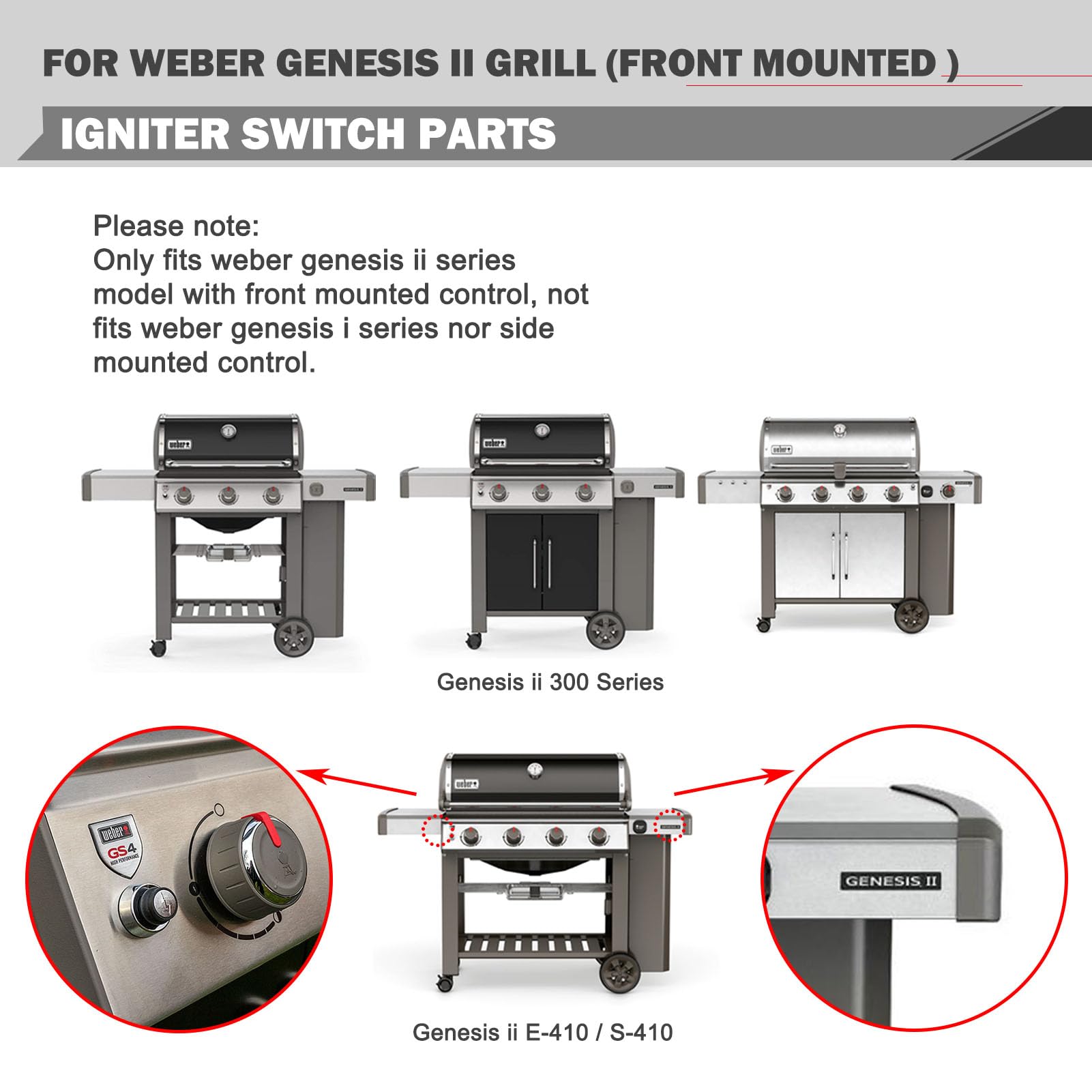 Snapklik.com : Genesis II Igniter Replacement For Weber Genesis II GS4 ...