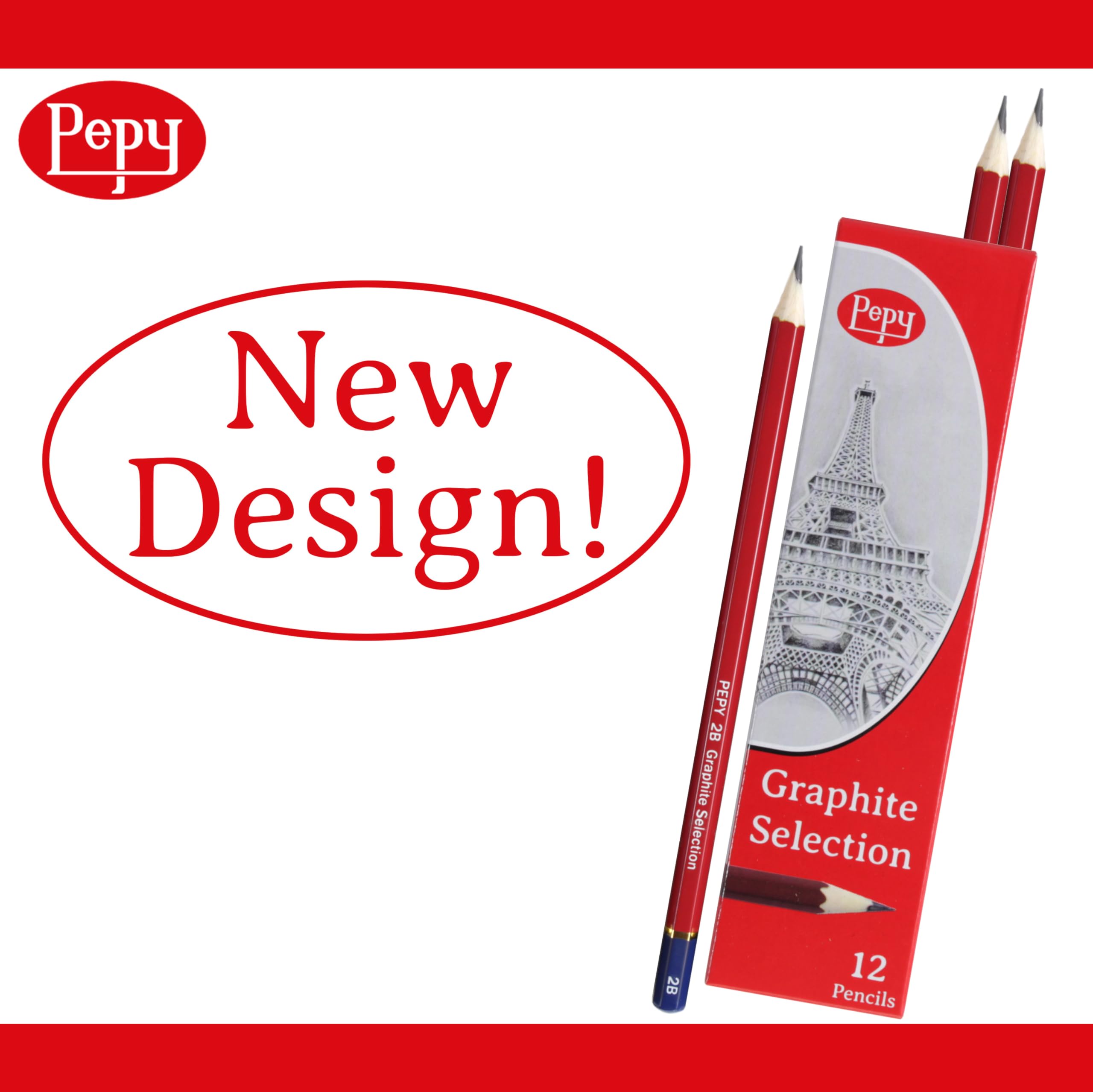 Snapklik.com : Pepy Graphite Professional Drawing Pencils - Set Of 12 H ...