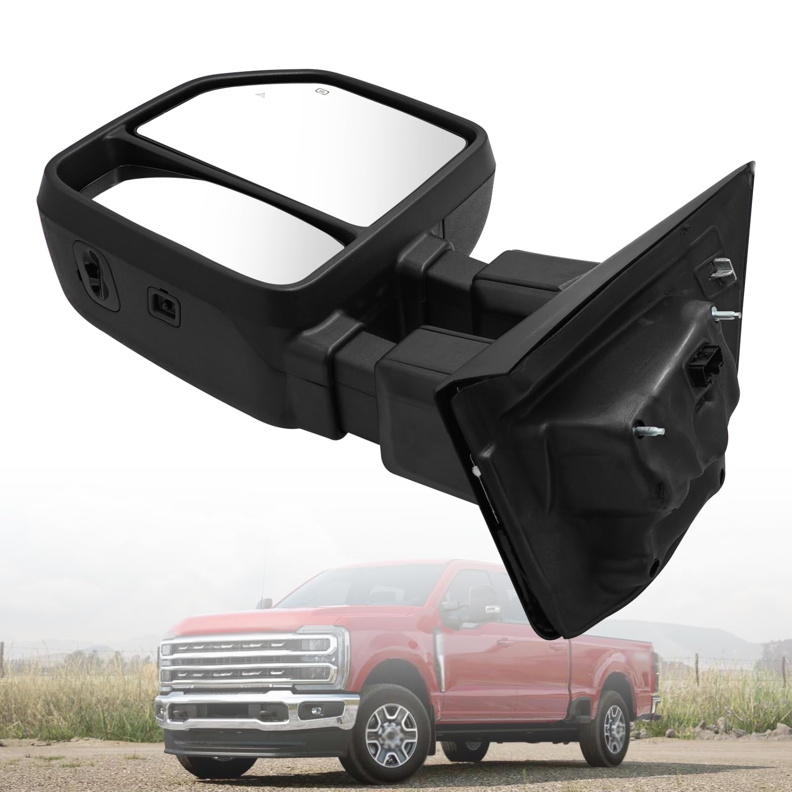 Amazon.com: Uritue Left Driver Side Tow Mirror Fits for 2023 2024 Ford ...