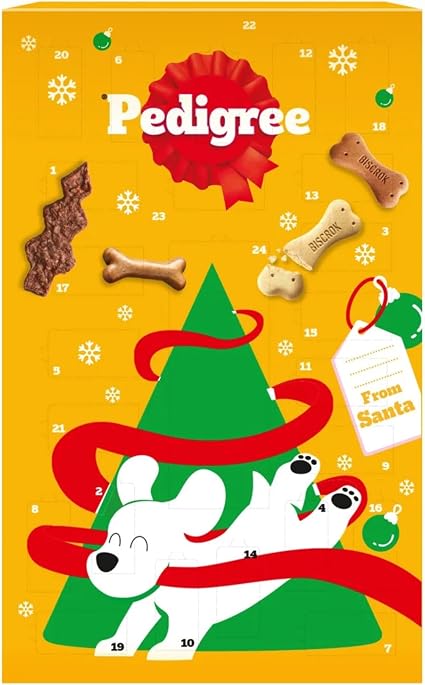 PEDIGREE Advent Calendar For Dog Mixed Treats 115.5g : Amazon.co.uk ...