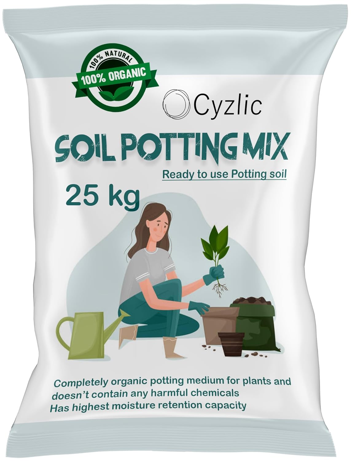 Cyzlic Magic otting Soil Mix for Plants 25kg | mitti for pott| Soils ...