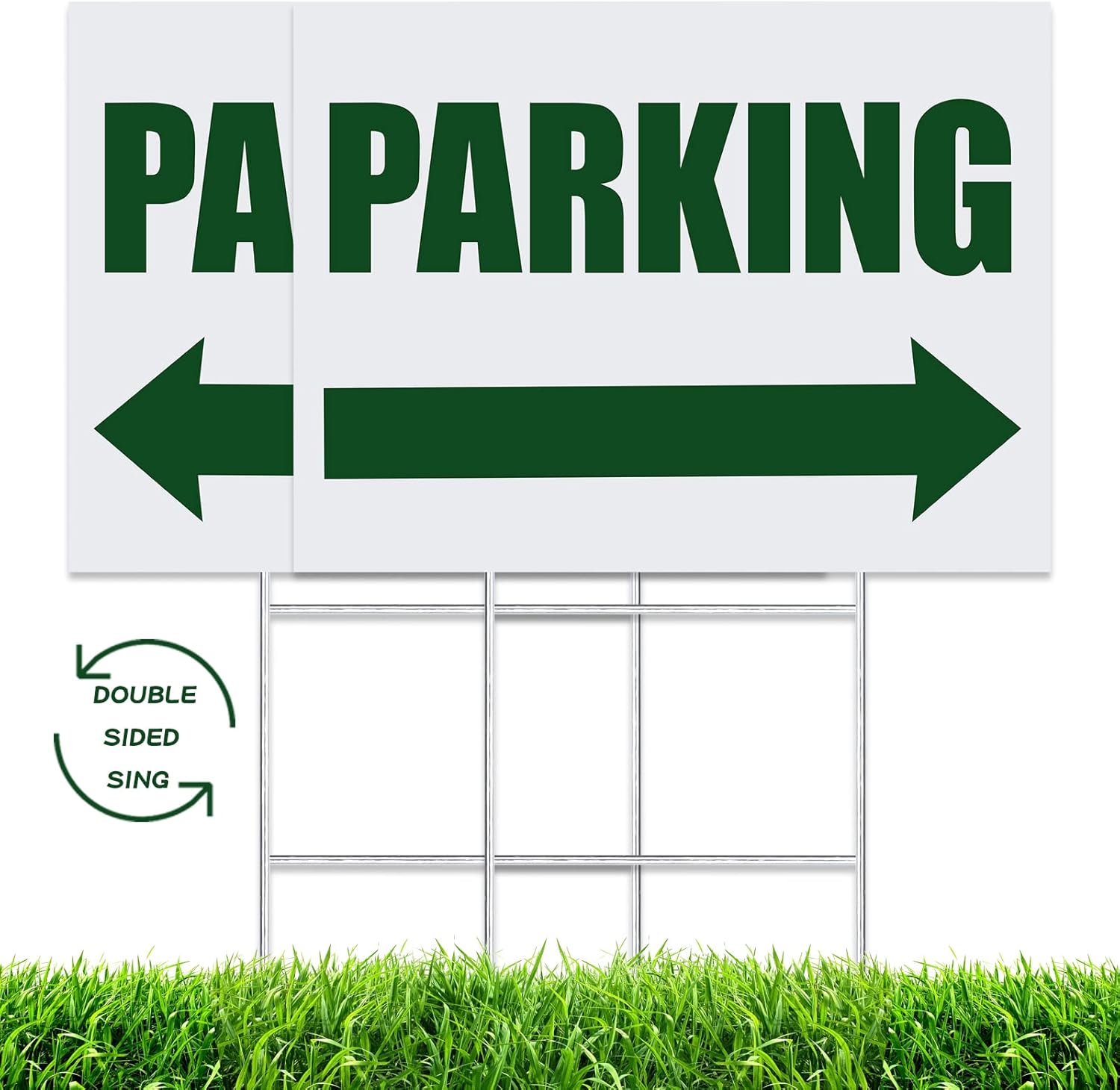 Amazon.com : Parking Sign with Directional Arrow, 2 Pack 16x12 inches ...