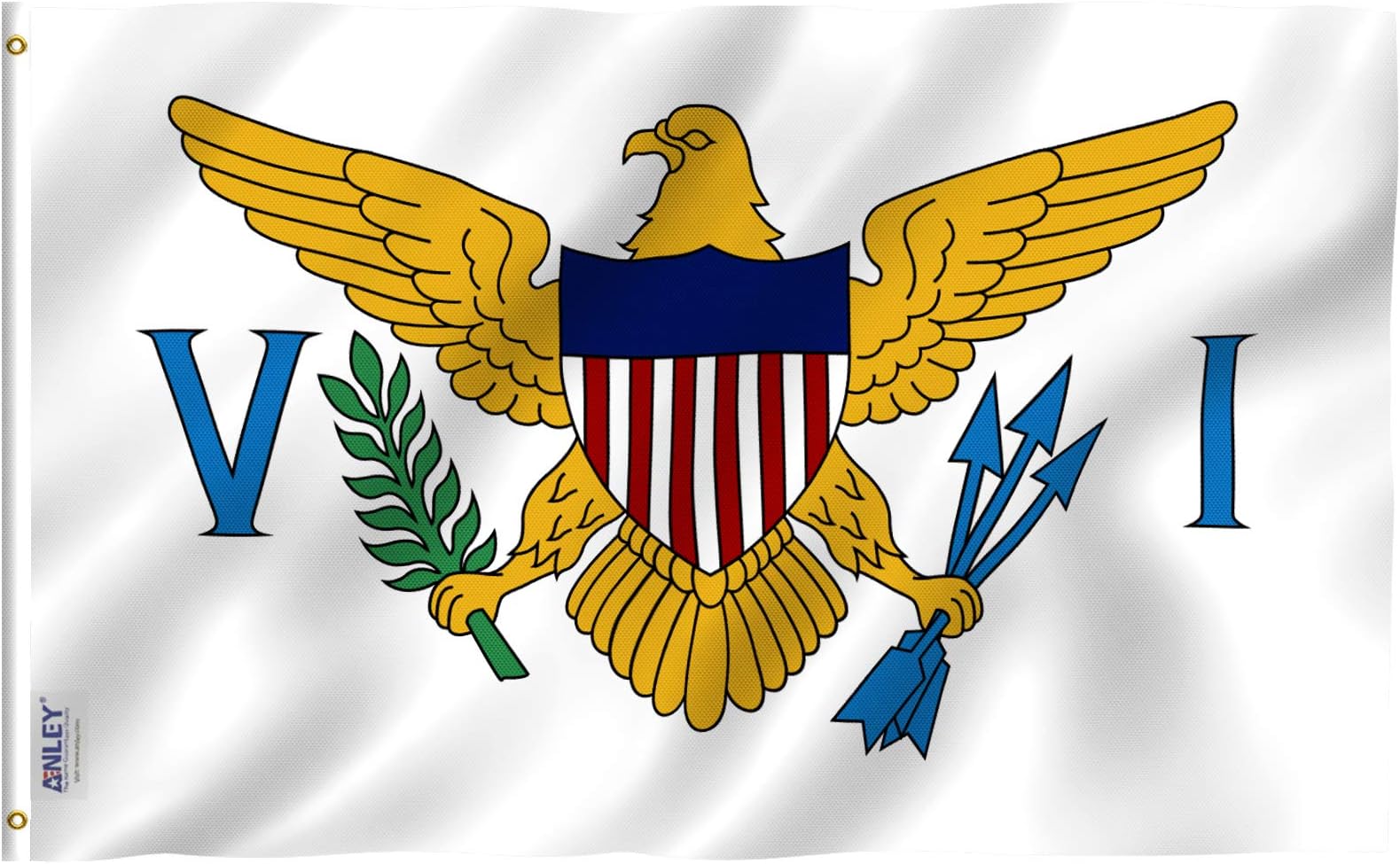 Amazon.com : US Virgin Islands - 4"x6" Stick Flag : Patio, Lawn & Garden