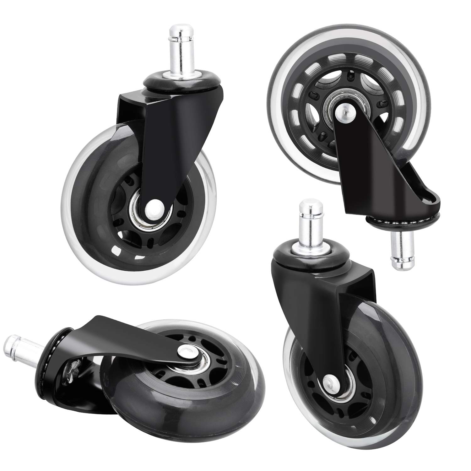 Snapklik.com : Office Chair Wheels Replacement, Office Chair 3" Caster ...