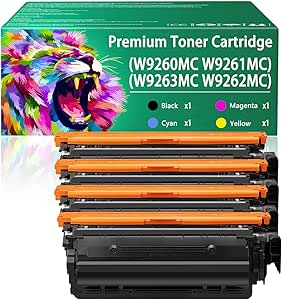 Amazon.com: W9260MC W9261MC W9263MC W9262MC Toner Cartridges Work for ...