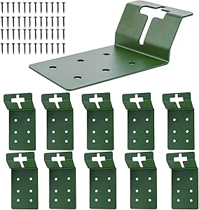 XIHUWZ 10 Pcs T Post Brackets,T Post Mount Bracket 4“，T Post Target ...