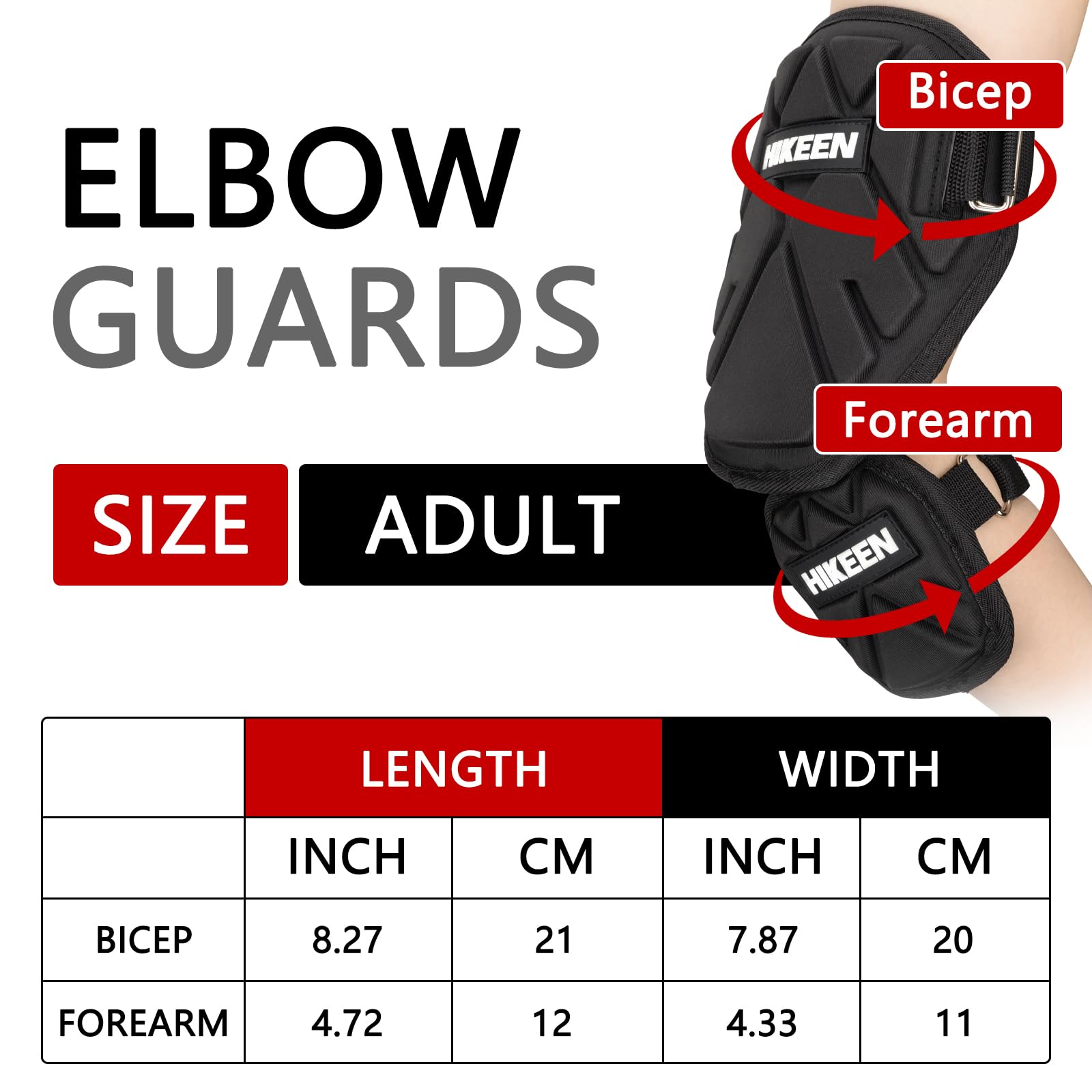 Snapklik.com : Baseball Elbow Guard, Batter Elbow Pads Forearm Guard ...