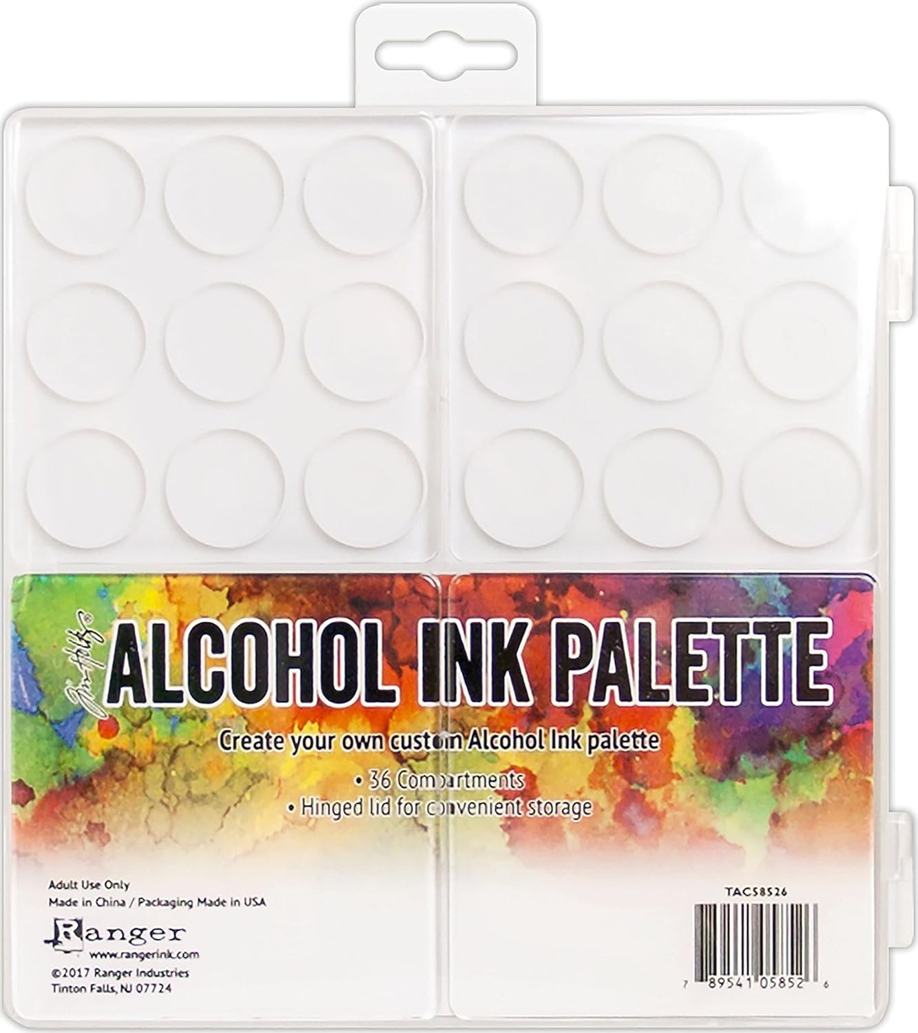 Amazon.com: Ranger Tim Holtz Alcohol Ink Palette, Multicolor