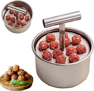 Stainless Steel Meatball Shaper, 12 Holes Meatball Press for Kitchen ...