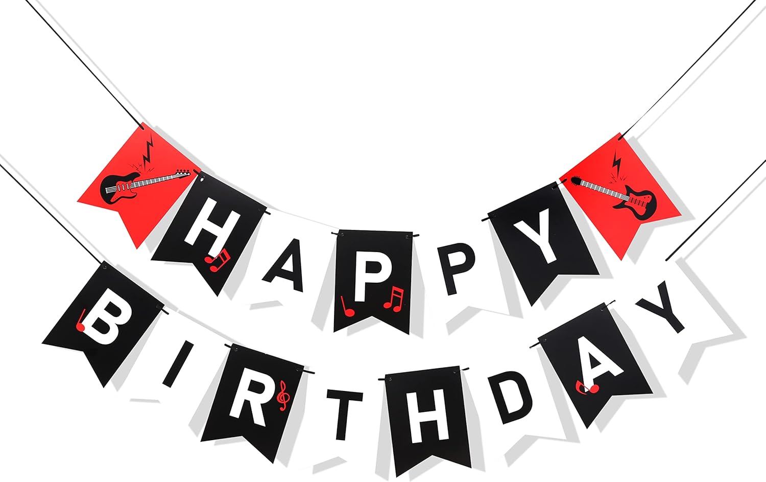 Amazon.com: Rock N' Roll Birthday Banner - Rock N' Roll First/1st ...