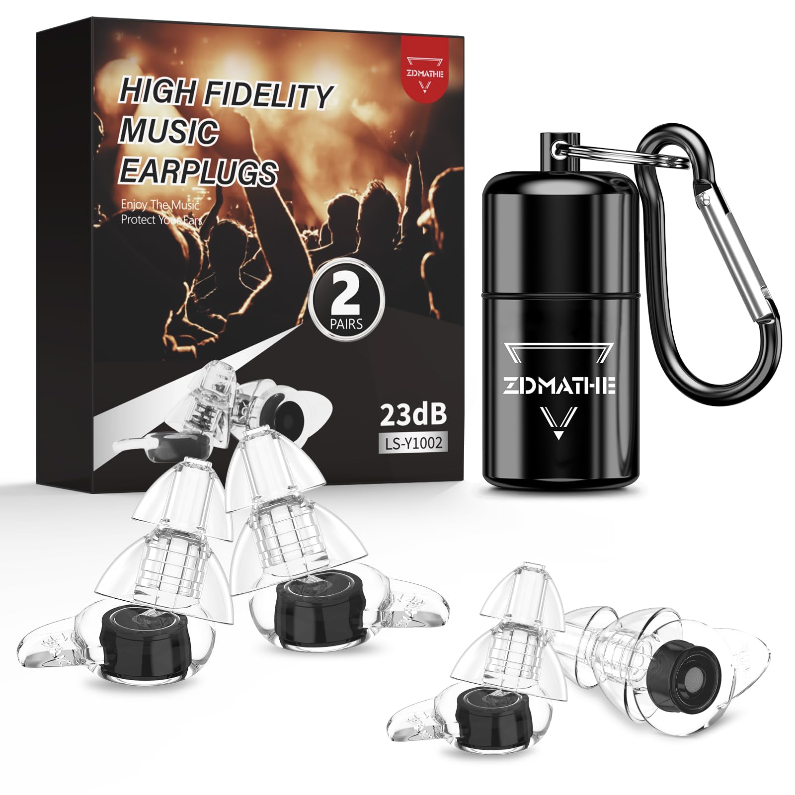 Amazon.com: Earplugs for Concert,2 Pairs Silicone Earplugs for Concert ...