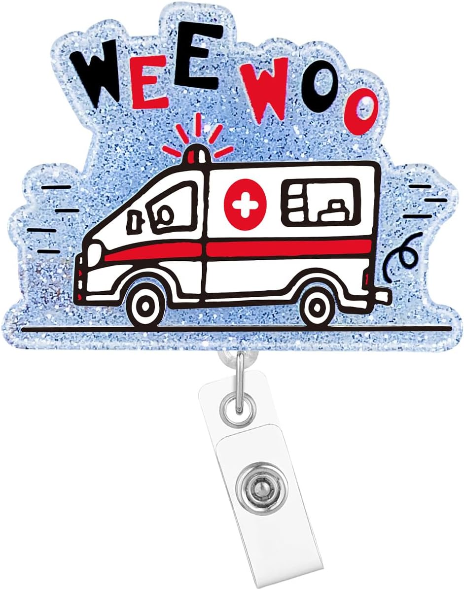 Amazon.com : Arakulago ER Nurse Badge Reel Retractable Emergency ...