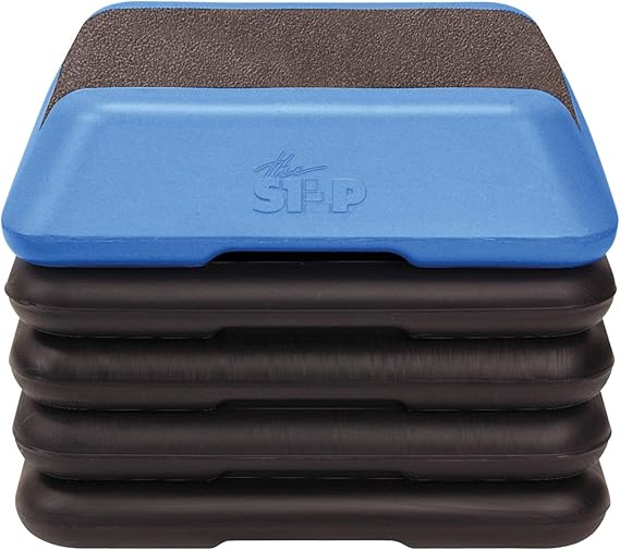 Amazon.com : The Step Adjustable High Step Aerobic Platform with 4 ...