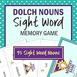 Dolch Nouns Sight Words Bingo Cards