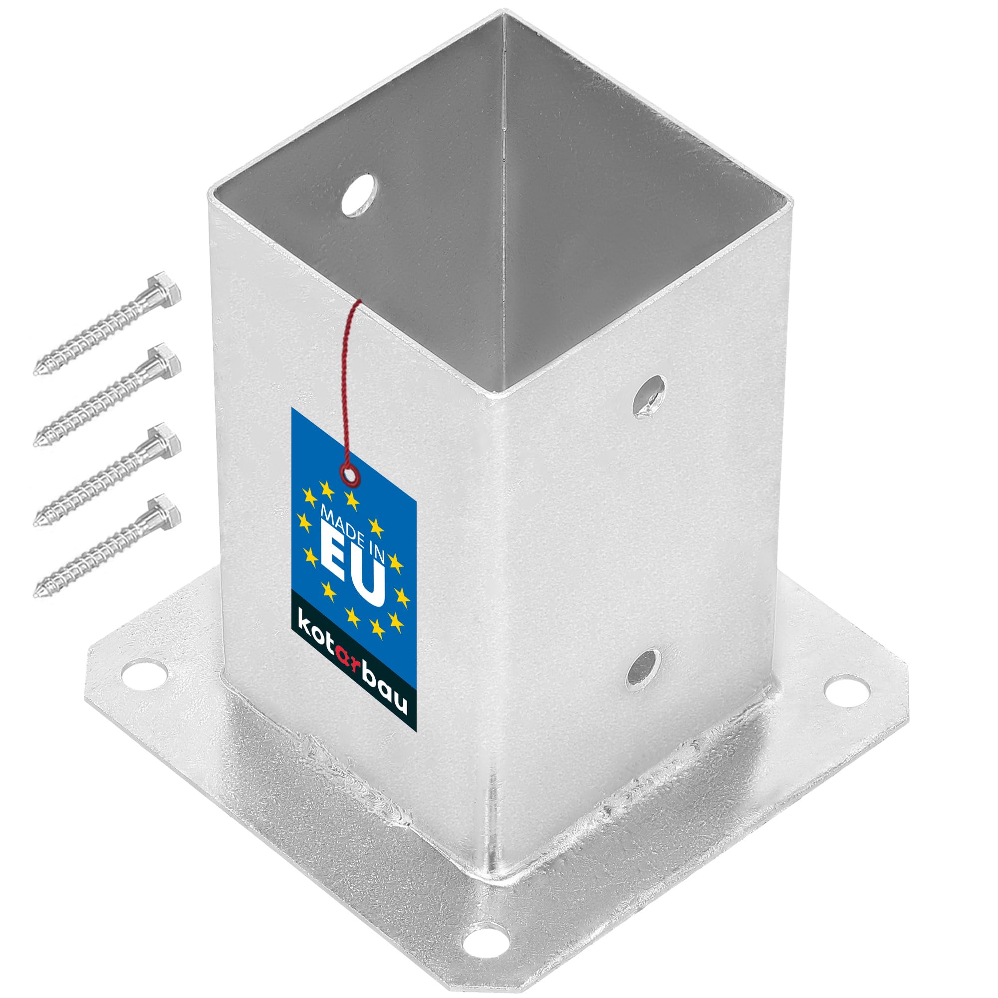Kotarbau Screw-On Ground Post Cover, 90 x 90 mm, Square Wood Post ...