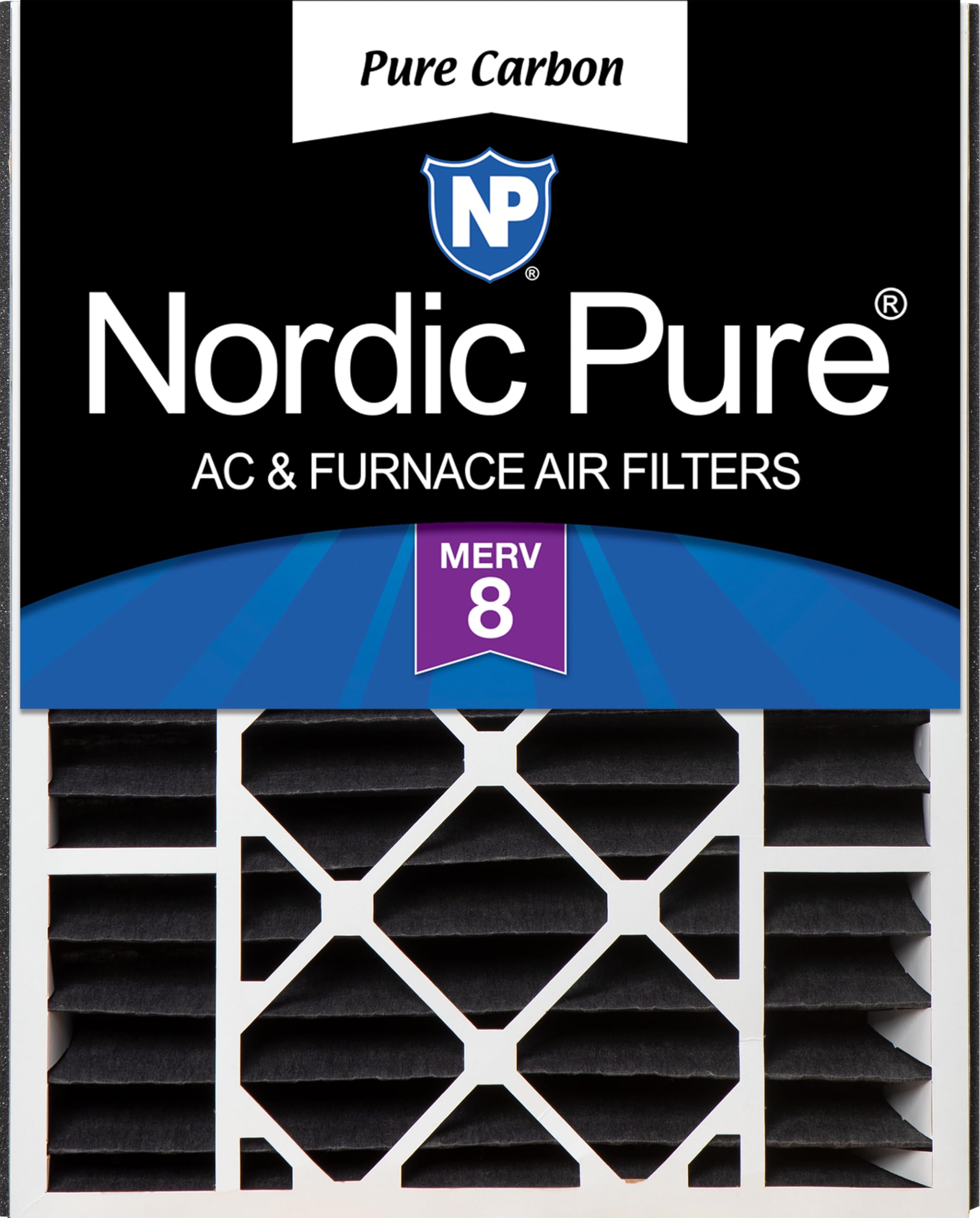 Nordic Pure 20x25x5 (19_3/4 x 24_1/4 x 4_7/8) Air Bear Replacement Pure ...