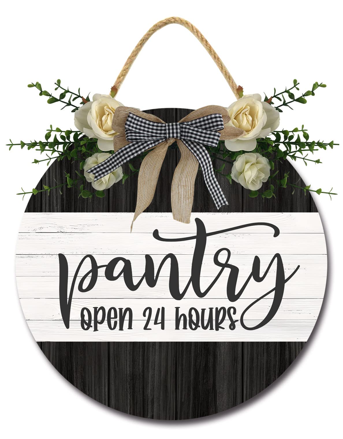 Amazon.com : Sokomurg Pantry Open 24 Hours Signs Pantry Wall Decor ...