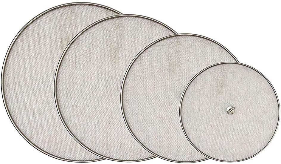 Vankab Stainless Steel Net Vessel Cover/Lids/Mesh Lids -Set of 4 (Big ...