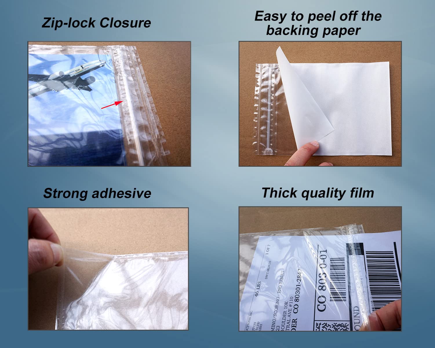 Snapklik.com : BEUYI Premium 5 X 7.5 Resealable Adhesive Shipping Label ...