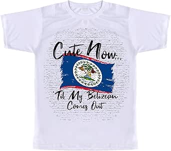 Cute Now... 'Til My Belizean Comes Out Mens Crew Neck Short Sleeve ...