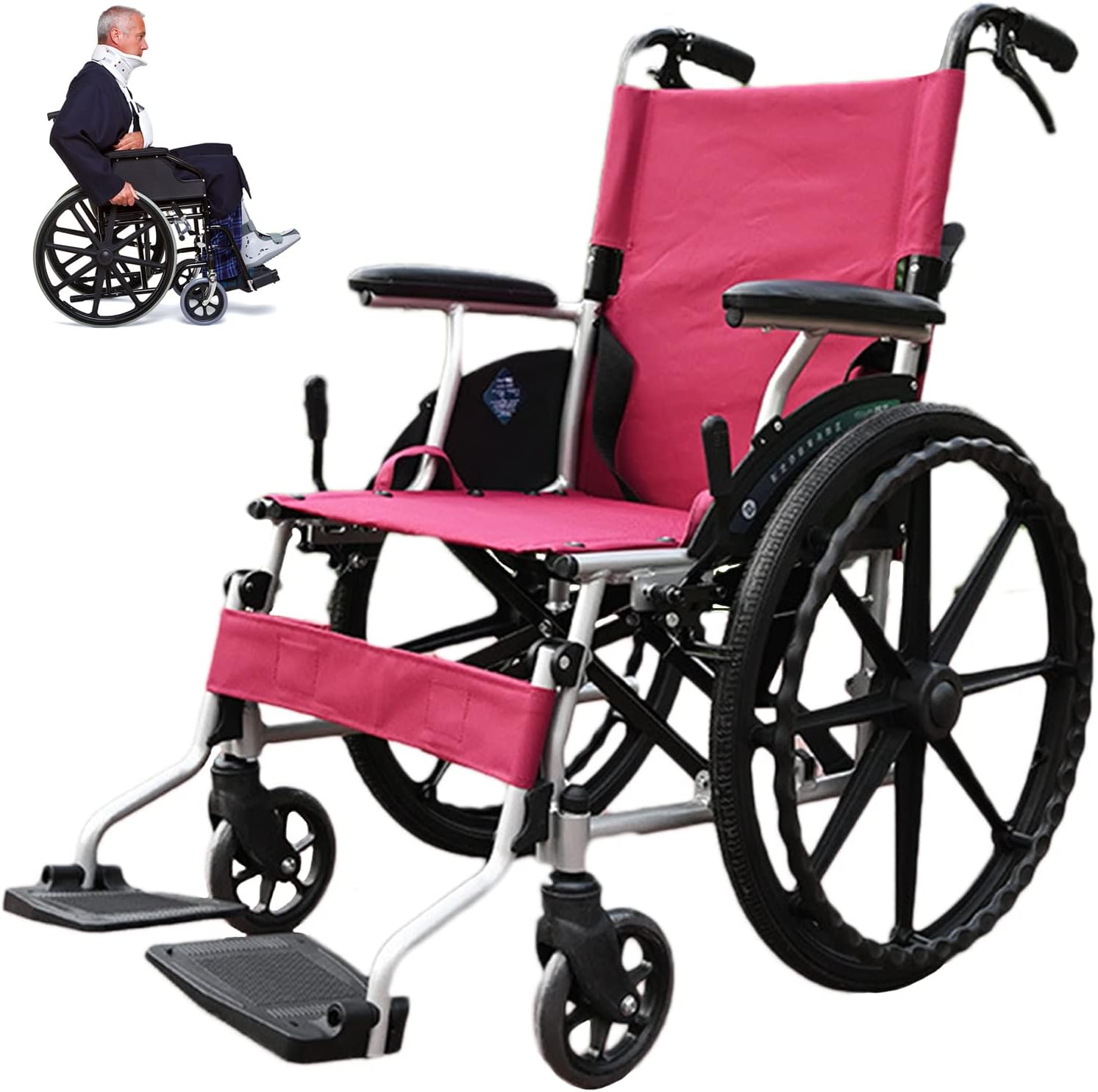 Ultraleicht Rollstuhl Faltbar Leicht Reiserollstuhl, Rollstühle für die Wohnung und Unterwegs ...