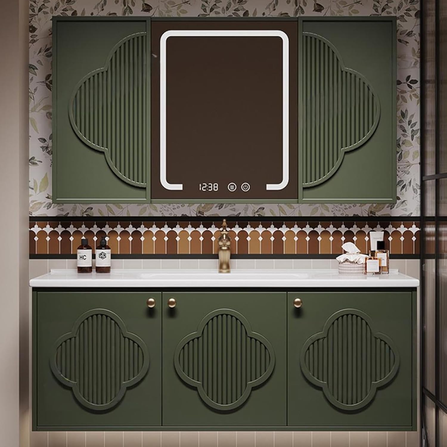 Amazon.com: ZGNBSD 48IN Single Sink Bathroom Vanity Set - Modern Floating Bathroom Vanity ...