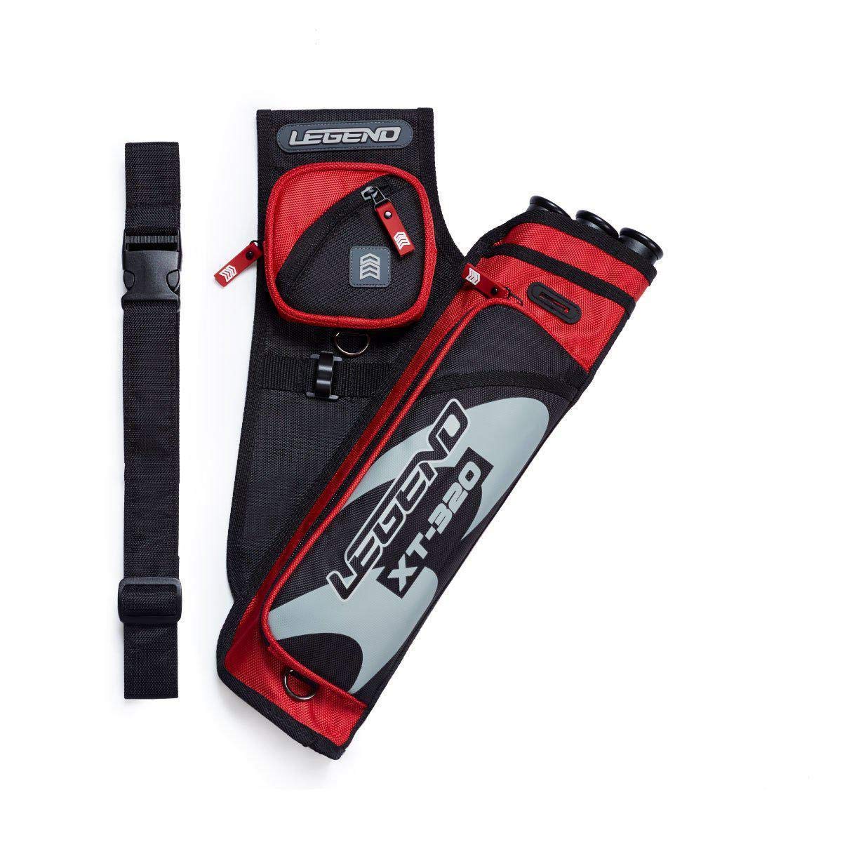 Snapklik.com : Legend XT320 Archery Quivers - Left Handed Nylon Hip Quivers